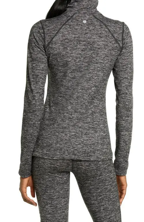 Zella Space Dye Tech Turtleneck Training Top