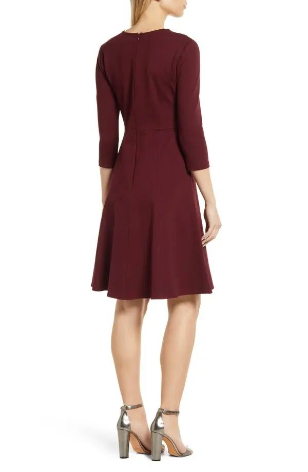green emerald velvet dress Eliza J Women's Rose Print Fit & Flare Dress, Black/red, 4 at Amazon  Women's Clothing store
