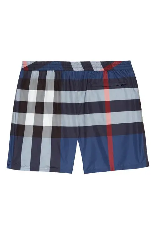 Burberry Guildes Check Swim Trunks - Carbon Blue Ip Check