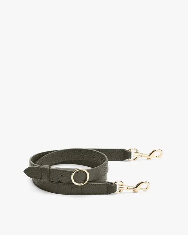 Cuyana Adjustable Leather Strap - Dark Green