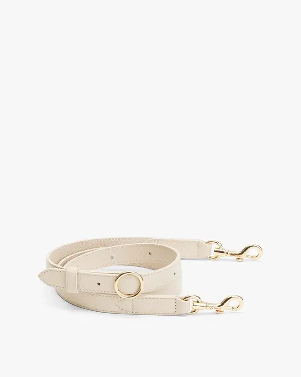 Cuyana Adjustable Leather Strap - Ecru