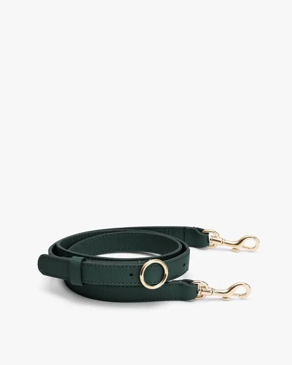 Cuyana Adjustable Leather Strap - Forest
