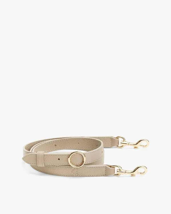 Cuyana Adjustable Leather Strap - Stone
