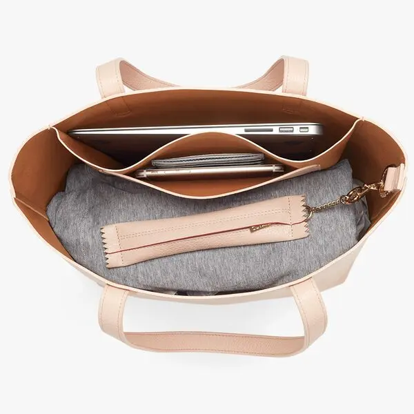 Cuyana Tall Structured Leather Tote Bag