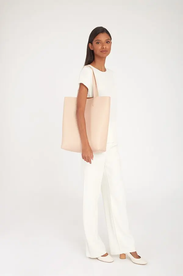 Cuyana Tall Structured Leather Tote Bag