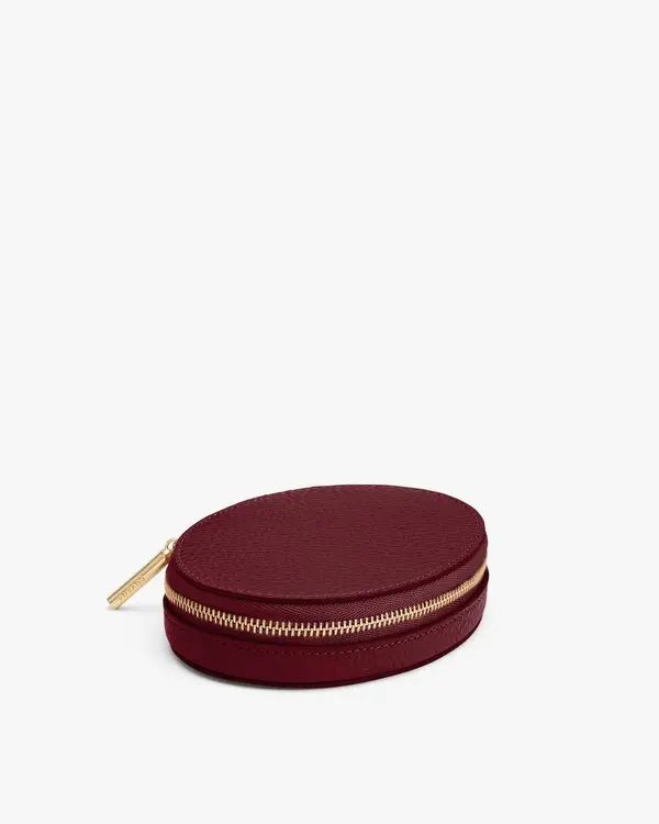 Cuyana Travel Jewelry Case - Cherry