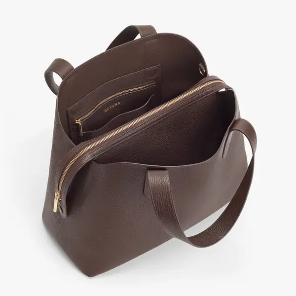 Cuyana Zippered Satchel Bag