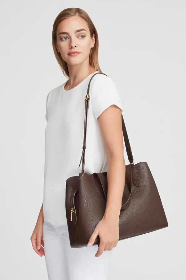 Cuyana Zippered Satchel Bag