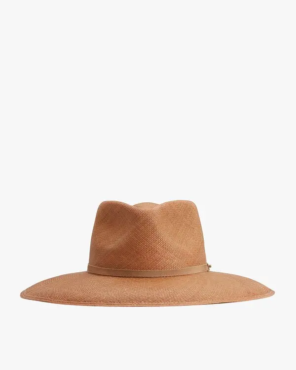 Cuyana Wide Brim Straw Hat - Yellow