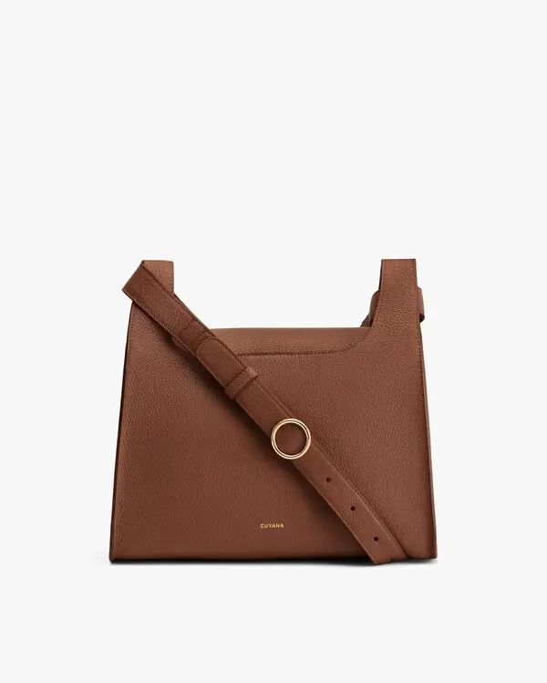 Cuyana Double Loop Bag - Dark Chestnut