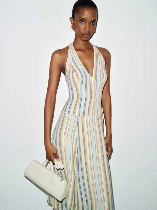 REFORMATION Sofia Zebra Print Midi Dress - Multi