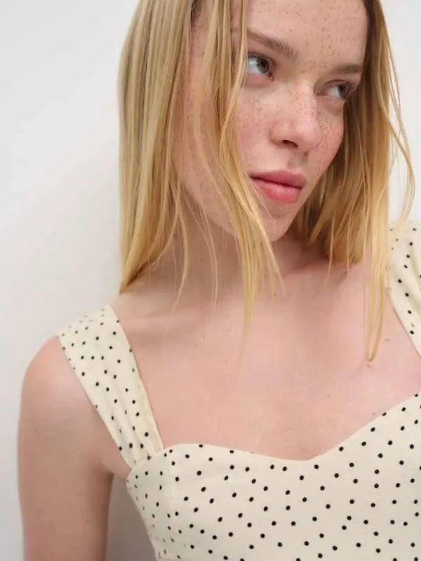 REFORMATION Hester Top - Ivory