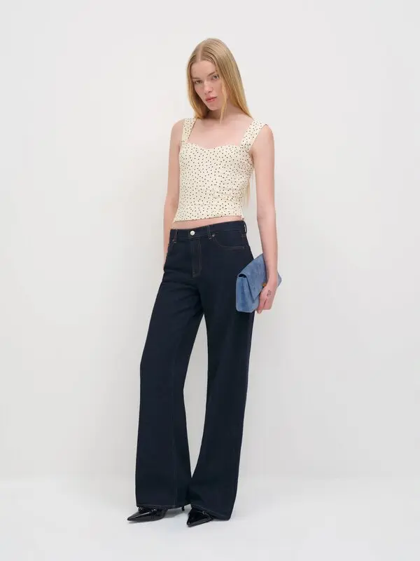 REFORMATION Hester Top - Ivory