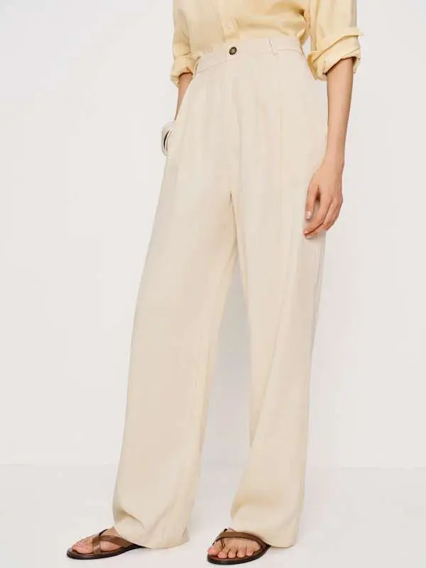 REFORMATION Mason Pant - Ivory