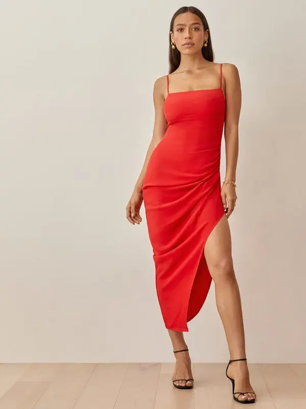 Reformation Mignon Dress - Cherry | Editorialist