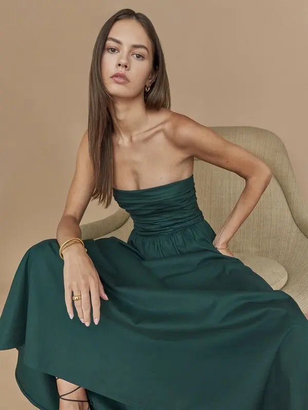 Reformation Lissa Dress - Forest | Editorialist