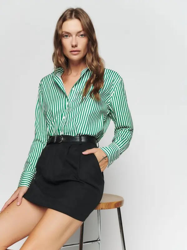 REFORMATION Parker Relaxed Shirt