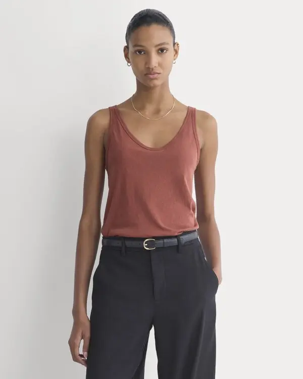 Everlane Air Cami Top - Henna Red