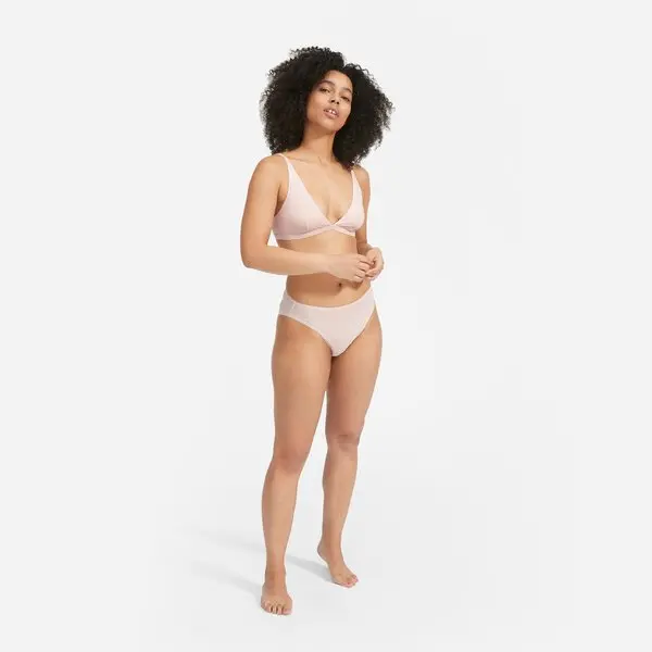 Everlane Cotton High-rise Bikini - Pale Pink