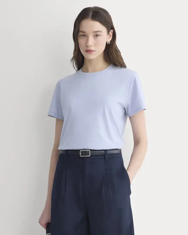 Everlane Box-cut Essential Cotton T-shirt - Aleutian