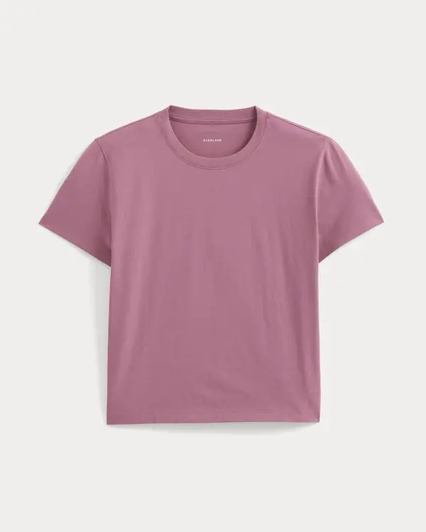 Everlane Box-cut Essential Cotton T-shirt - Heather Rose