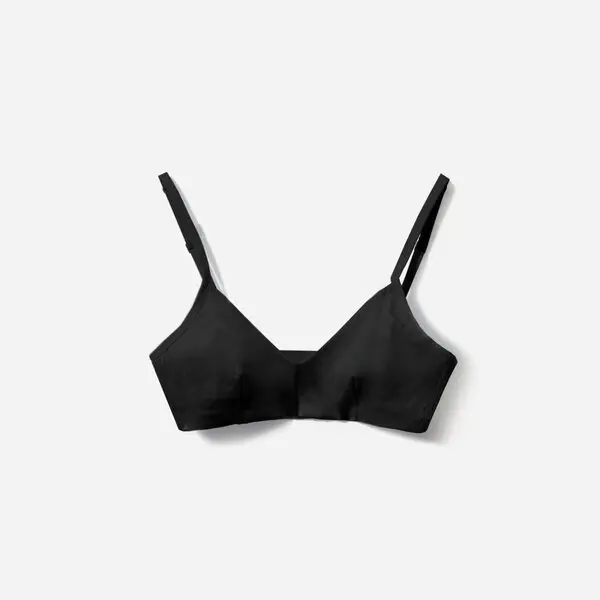 Everlane Cotton Bralette - Black