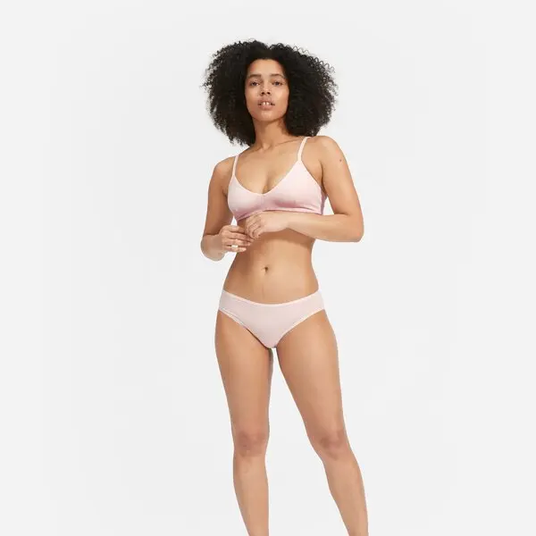 Everlane Cotton Bralette - Pale Pink