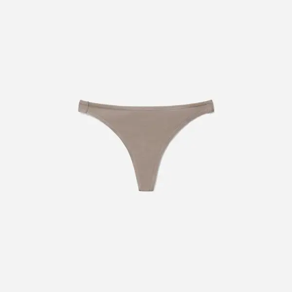 Everlane Cotton Thong - Burnt Sugar