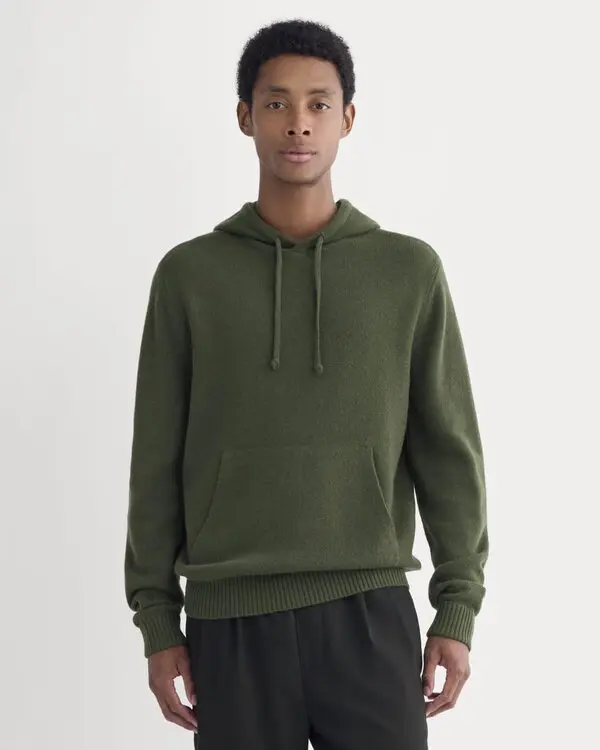 Everlane Felted Merino Hoodie - Dark Forest