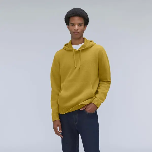 Everlane Felted Merino Hoodie - Golden Palm