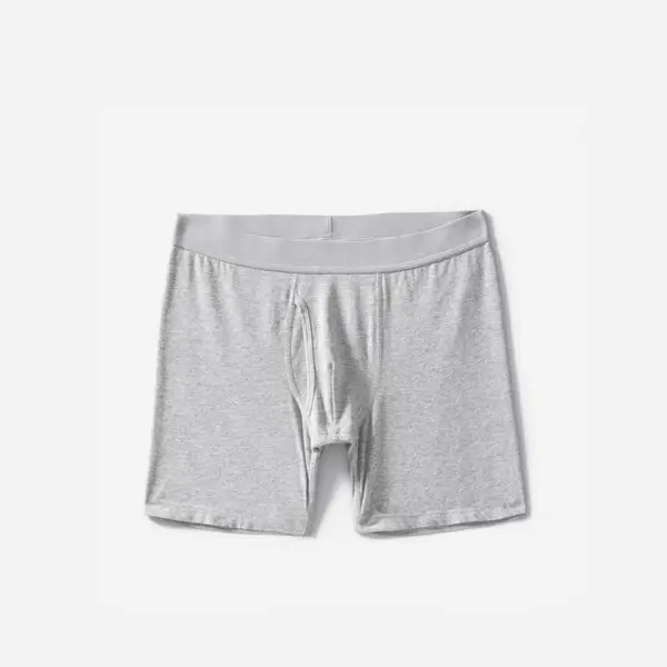 Everlane Supima® Longer Boxer Brief - Heathered Grey
