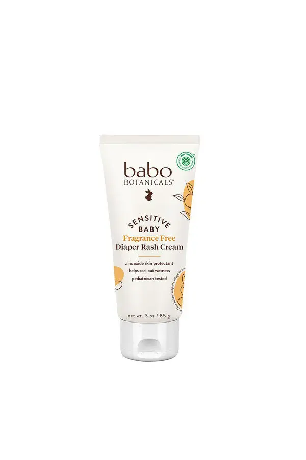 BABO BOTANICALS Sensitive Baby Fragrance-free Zinc Diaper Rash Cream - Red
