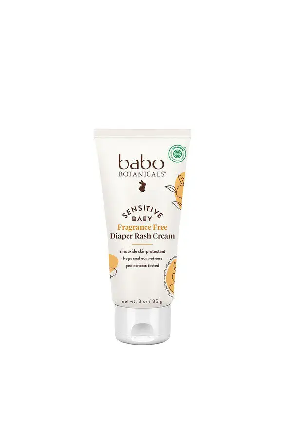 BABO BOTANICALS Sensitive Baby Fragrance-free Zinc Diaper Rash Cream - Red