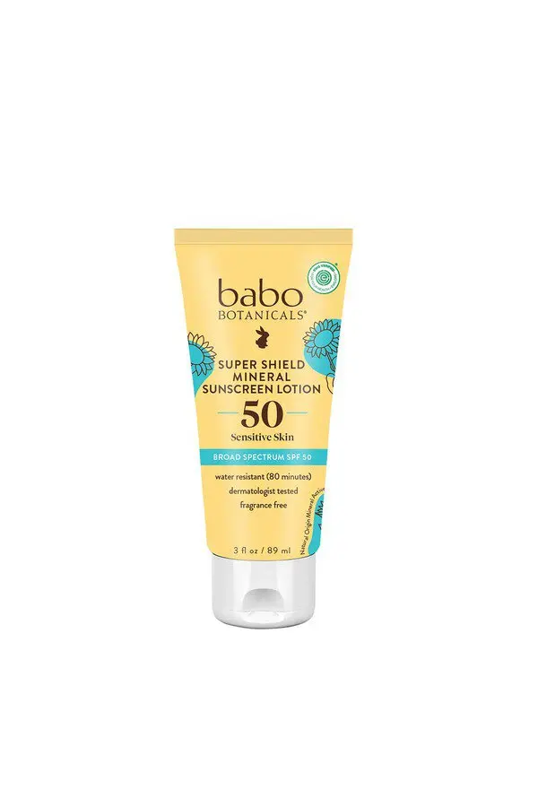 BABO BOTANICALS Super Shield Mineral Sunscreen Lotion Spf 50 - Aqua