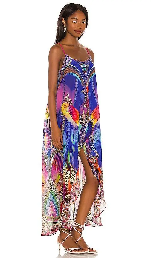 knee length dresses for ladies MINI DRESS WITH LONG OVERLAY THE CONCUBINES CORRIDOR main image 1