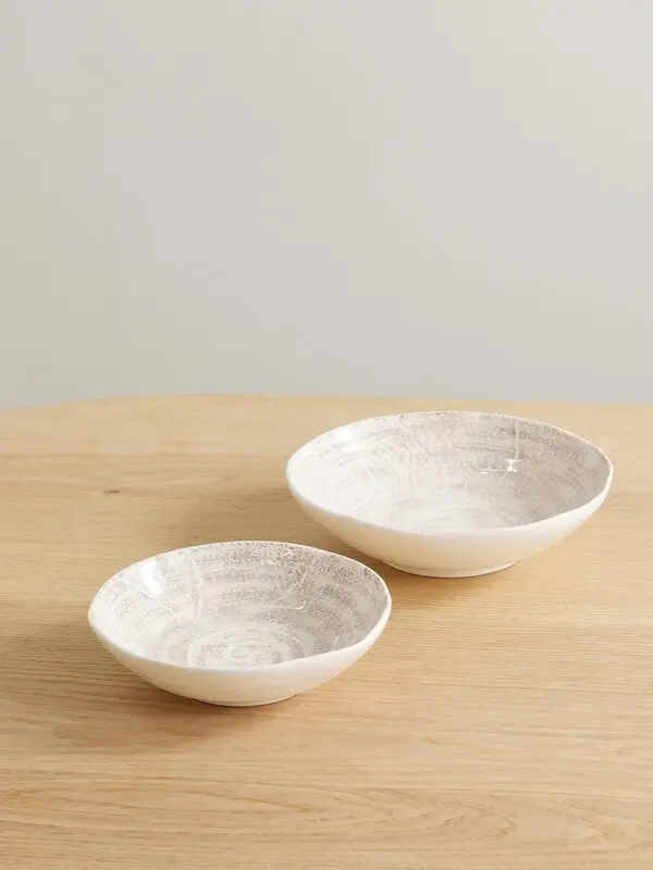 Brunello Cucinelli Glazed Ceramic Bowl Set - Neutrals