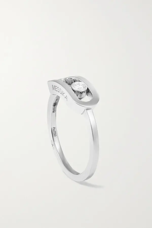 Messika Move Uno 18-karat Diamond Ring - White Gold