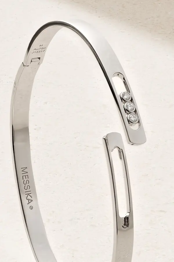 Messika Move Noa 18-karat White Diamond Bangle