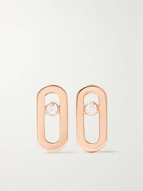 Messika Move Uno 18-karat Diamond Earrings - Gold