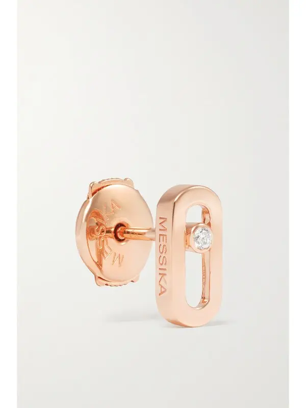 Messika Move Uno 18-karat Diamond Earrings - Gold