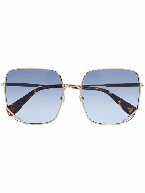 Marc Jacobs Light Hexagon Sunglasses - Gold | Editorialist display picture 3