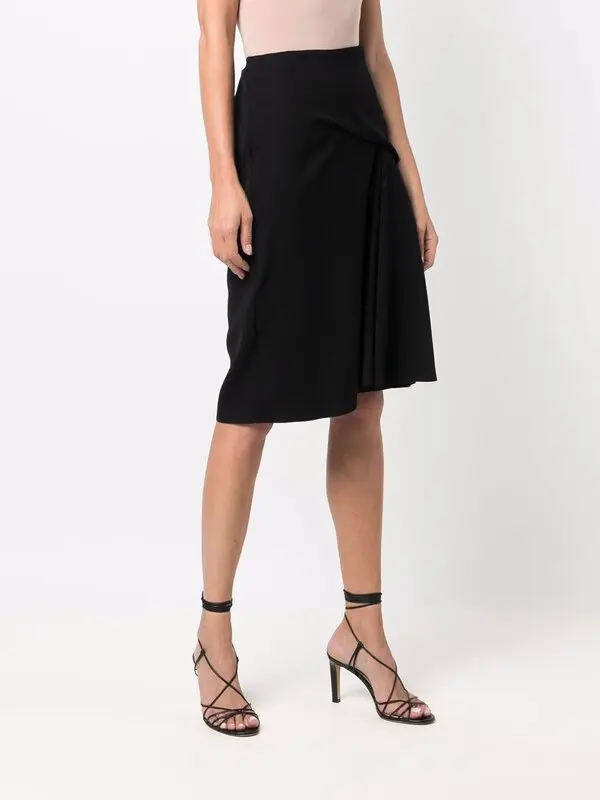 Versace Pinch-pleat A-line Skirt