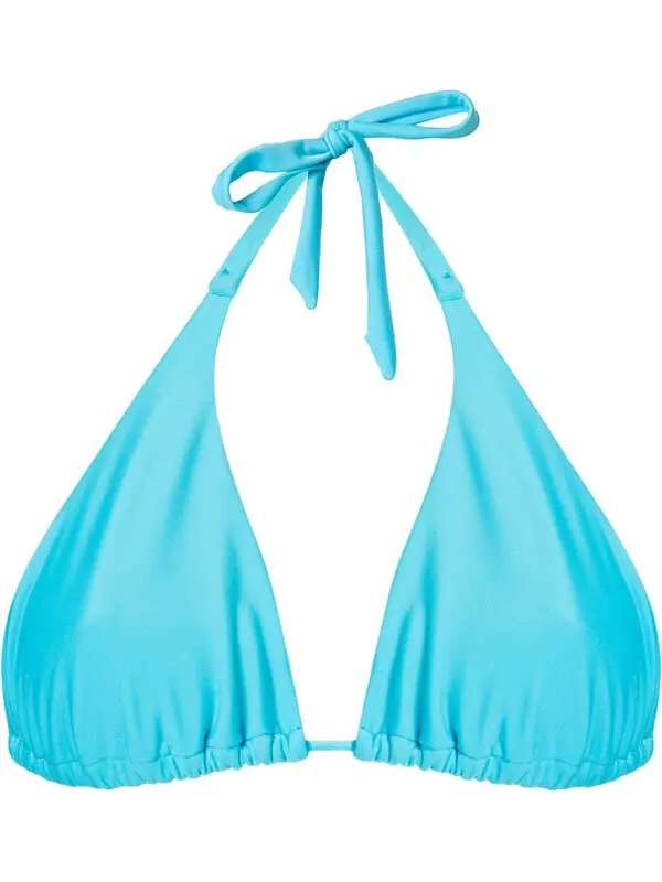 AMIR SLAMA Triangle Bikini Top - Blue
