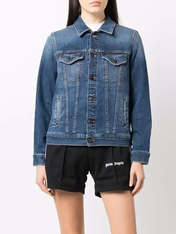 Palm Angels Logo Denim Jacket