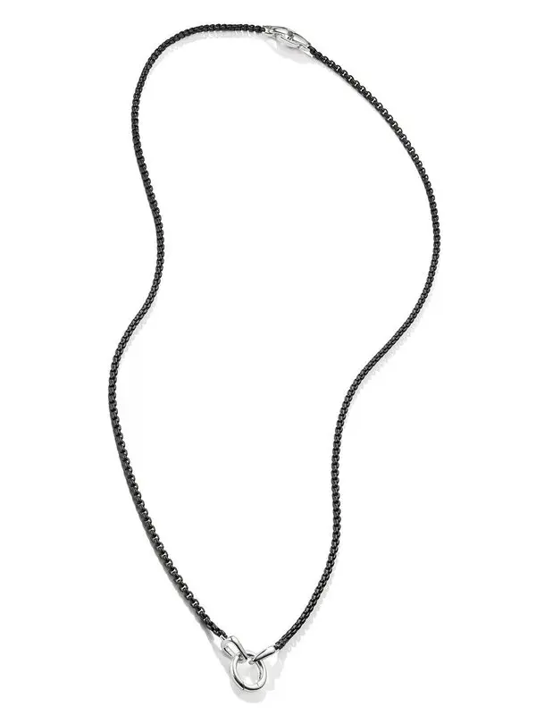 David Yurman Amulet Box Chain Necklace - Silver