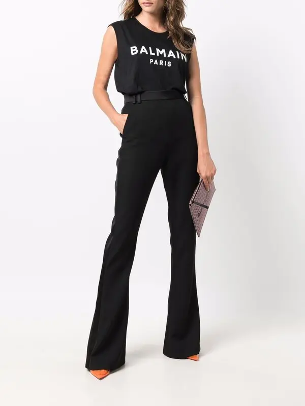 Balmain High-waisted Bootcut Trousers