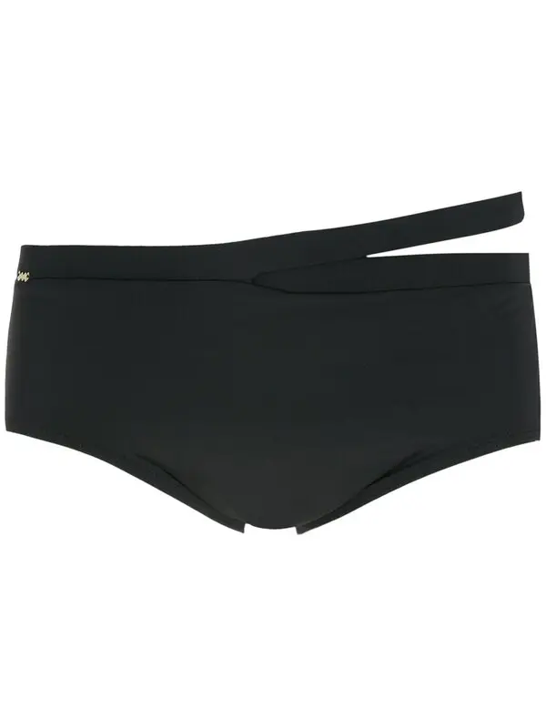 AMIR SLAMA Cut-out Swimming Trunks - Black