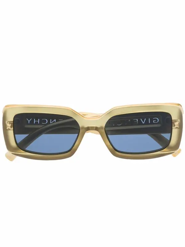 Givenchy Logo-Embossed Rectangle-Frame Sunglasses - Gold  display picture 1