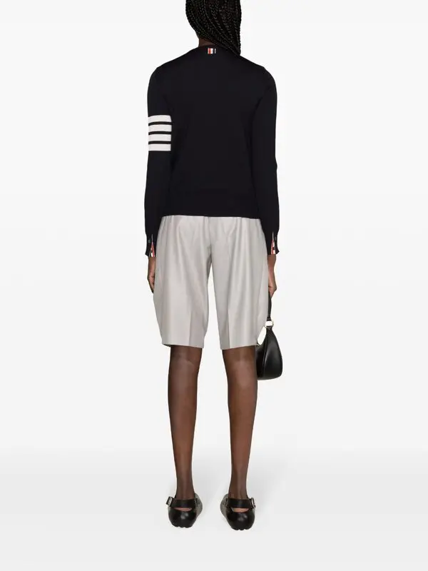 Thom Browne 4-bar Stripe Wool Jumper - Blue