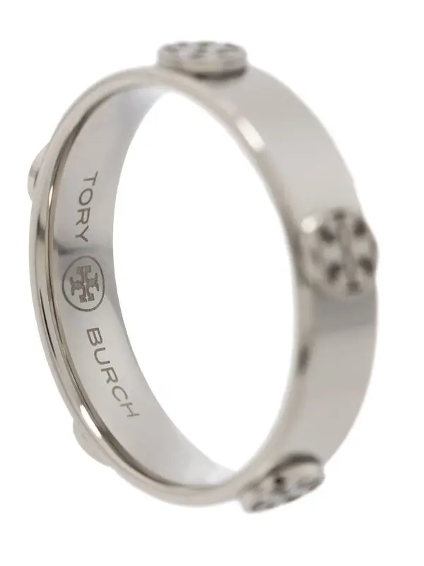 Tory Burch Miller Studded Ring - Silver